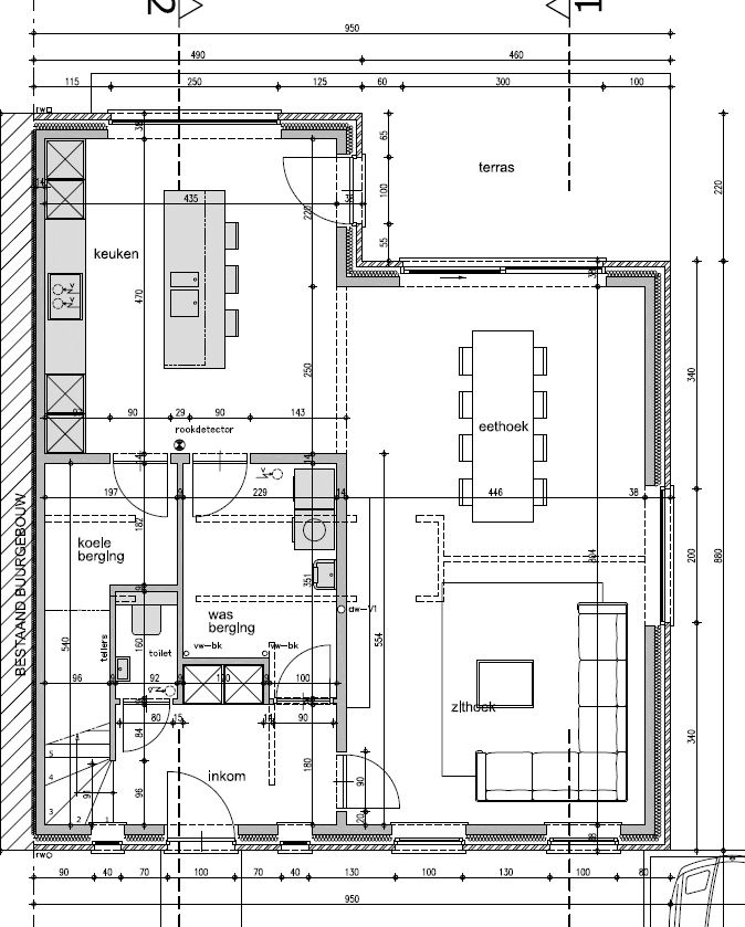 STW - Grondplan gelijkvloers - Bouwdesc